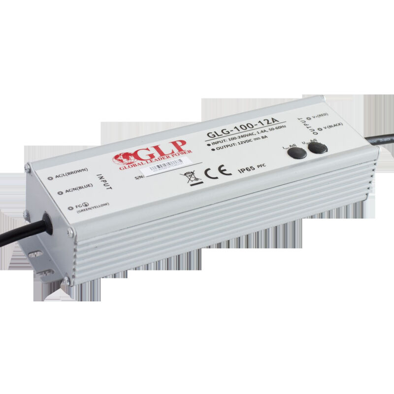 Alimentation LED DC12V 100W étanche IP65 GLP