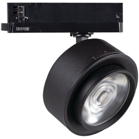 Projecteur LED sur rail – 38W – Noir – 3800lm – Orientable – 3000K