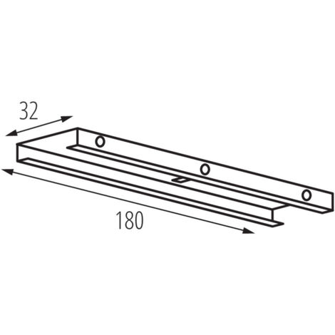 Support de montage rail TEAR N – Alliage aluminium – Noir – 10kg