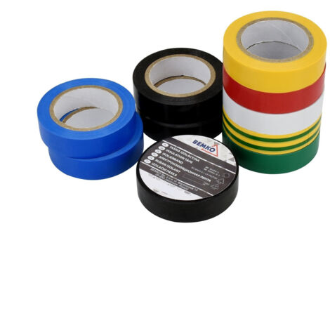 Ruban Isolant Multicolore - 19mm x 20m - PVC - Adhésif Électrique