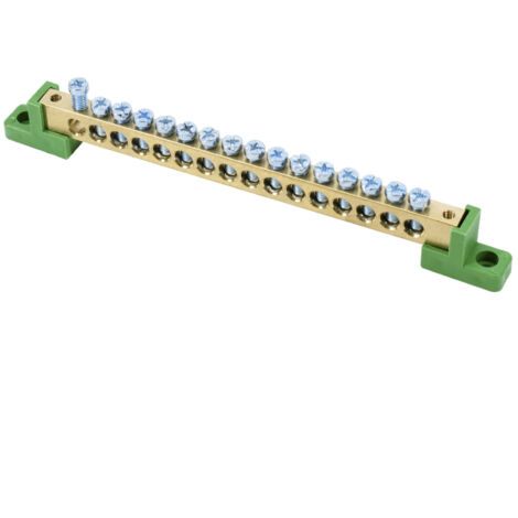 Bornier sur isolateurs plats 8x12 - Vert - Tension d'isolement 500V ...