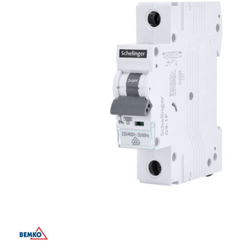 Disjoncteur de protection 63A - Monophasé - Courbe C - 10kA - IP20 ...