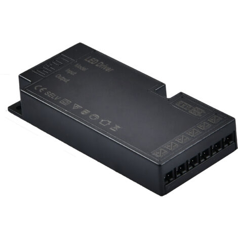 Alimentation LED Super Slim 24W - DC12V 2A - IP20 - Plastique Noir