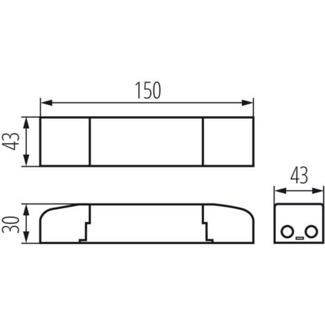 Alimentation LED DALI - 45W - Blanc - Pour luminaires AVAR - IP20