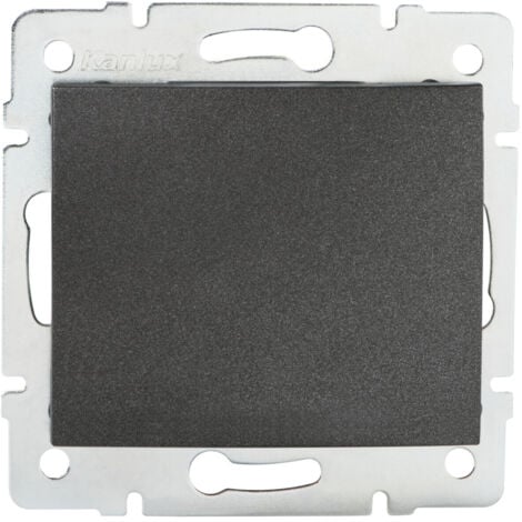Permutateur encastré - 1 levier - Graphite - 250V 10AX - Kanlux