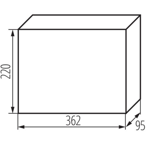 Tableau de distribution DB – 18 modules – mural – plastique blanc – IP40