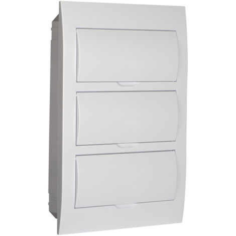 Tableau de distribution DB – 3x12 modules – Encastré – IP40 – Blanc