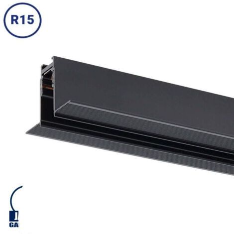 Système de Rail Triphasé R15B Intégré - Noir