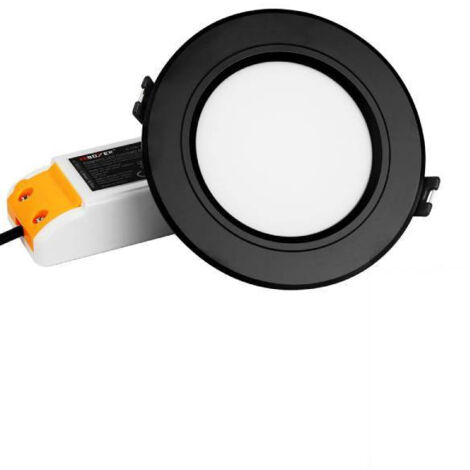 Spot LED Encastrable 6W 600lm 120° Non-Étanche IP20 Ø118mm Noir - RGB ...
