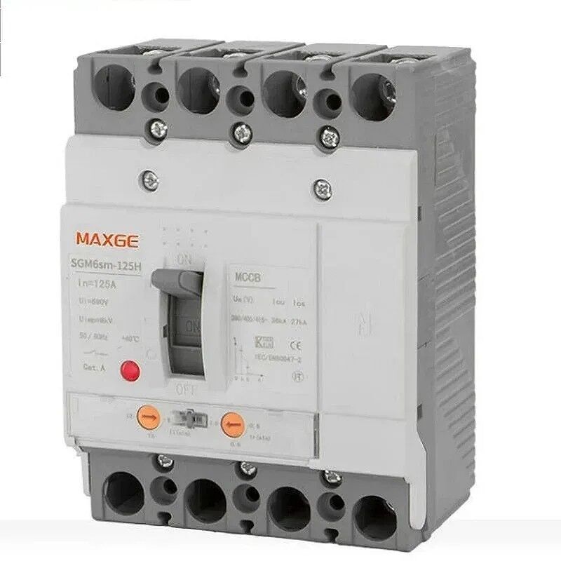 Interruptor automático con ajuste térmico y magnético 4P 800A 85kA