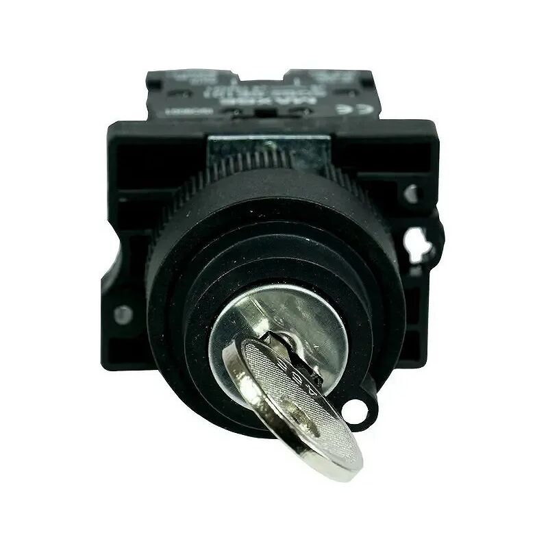 Selector con llave de retorno de derecha a izquierda 2 posiciones 1NA