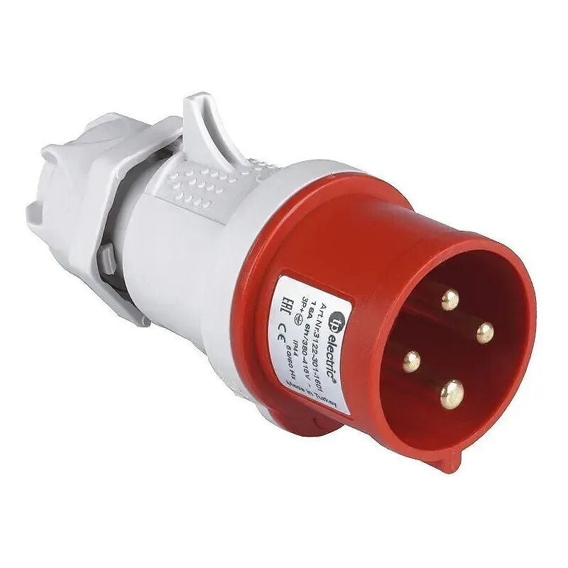 Clavija aérea de 3P+N+T 16A IP44 380/415V