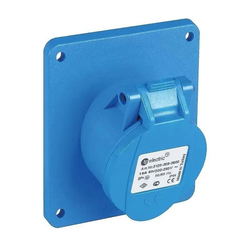 Base cuadro inclinada 32A 2P+T IP44 200/250V