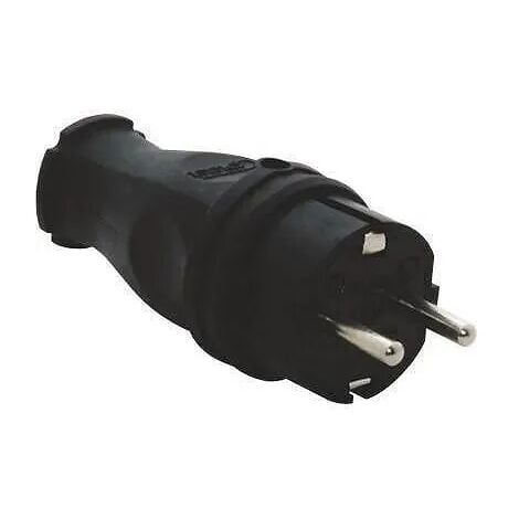 Clavija bipolar de goma 16A 2P+T IP44