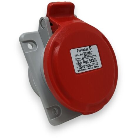 Base inclinada 10º 3P+N+T IP54 FAMATEL 16 16