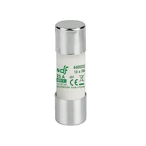 Fusible cilíndrico aM 10X38 0,16-20A 500V sin indicador de referencia ...