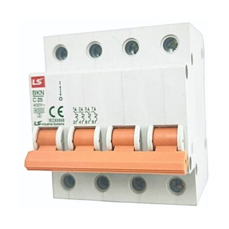 Interruptor Magnetotérmico 4 Polos 63A 6kA Curva C BKJ63N LS Electric