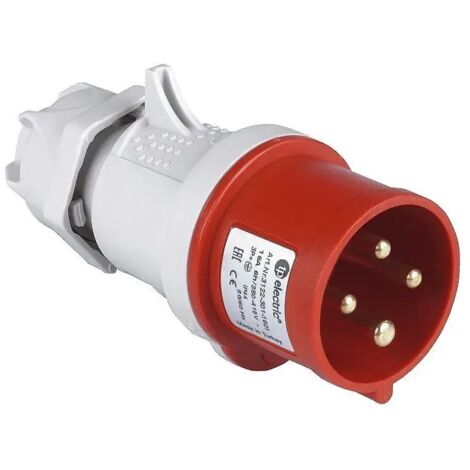 Clavija aérea de 3P+N+T 16A IP44 380/415V