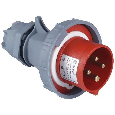 Clavija aérea 3P+N+T 32A IP67 380/415V