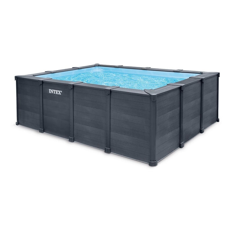 Piscine rectangulaire Graphite Intex - 4,00 x 3,00 x H.1,24 m