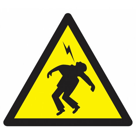 DANGER HAUTE TENSION 300x300x300MM NORMASIGN en PS CHOC