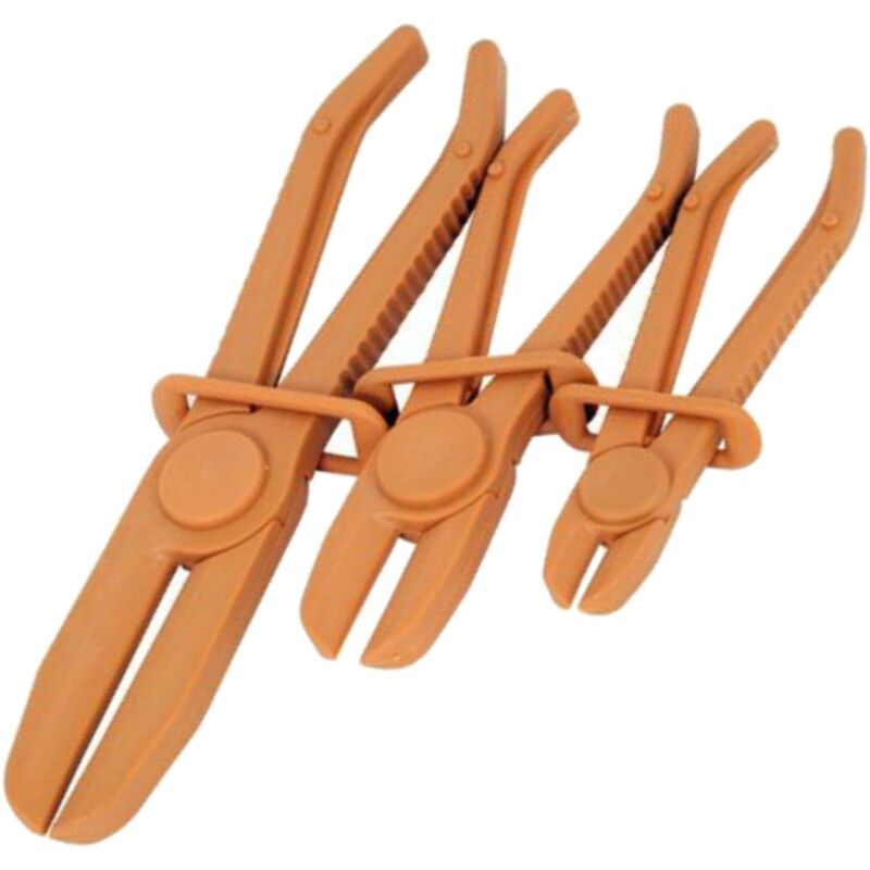 Neilsen 3pc Flexible Hose Clamp Set Clamping Pliers Radiator Brake Fuel ...