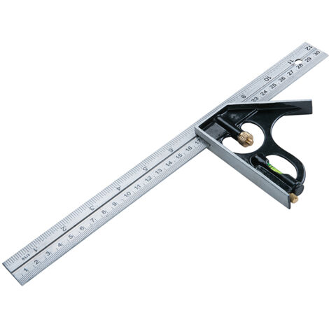 300mm (12") Adjustable Engineers Combination Try Square Set Right Angle ...