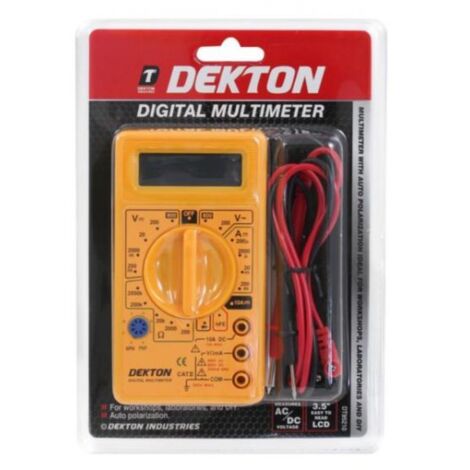 Dekton Diy Digital Multimeter With Auto Polarization