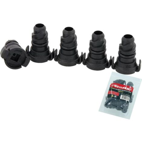 Neilsen 5pc Oil Drain Plastic Sump Plugs Covers Ford Vehicles Engines Set