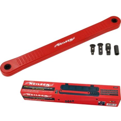 Neilsen Multi Function Offset Sideways Ratchet Extension With 1/4" 3/8 ...