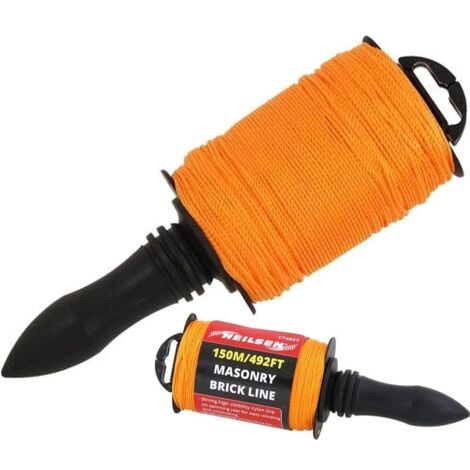 Neilsen 150M Yellow Builders Building Brick Laying Measuring Rope ...