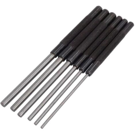 Neilsen 6pc Pin Punch Set Hand Tools Mechanical Metal Holes Drill Punches