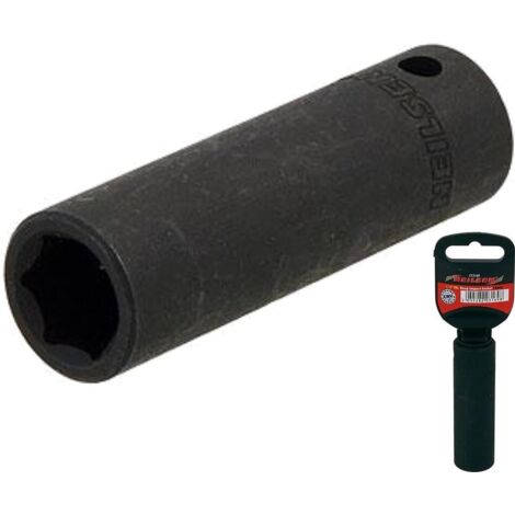 Neilsen 1/2" Drive Standard Deep Square Metric Single Impact Socket 16mm