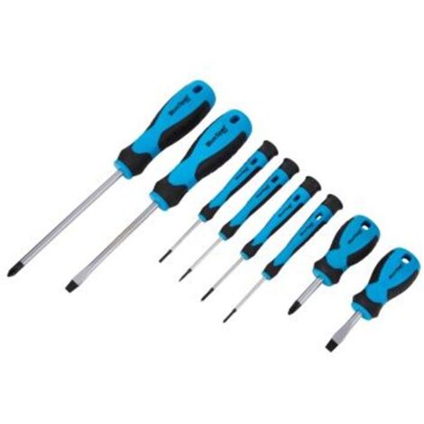 Blue Spot Tools 8pc Soft Grip Screwdriver Set
