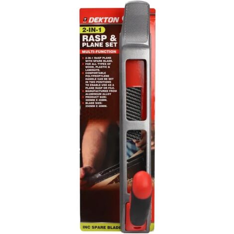 Dekton Hand Rasp Surform Plane 250mm Planer For Wood Plasterboard Files 10"