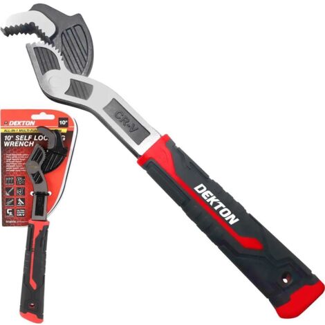 Dekton Sum One Handed Adjustable Self Locking Wrench Spanner Pliers 10 ...