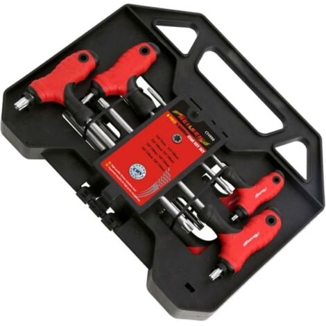 Neilsen 8pc Soft Grip Long Star Torx Allen key Set T10 - T40 T Handle Keys