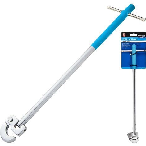 BlueSpot 400mm Adjustable Basin Wrench Tap Spanner Plumbing Sink Tool 16"