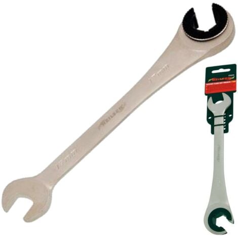 Neilsen 17mm Flare Nut Wrench Ratchet & Standard Open Ended Brake Pipe ...