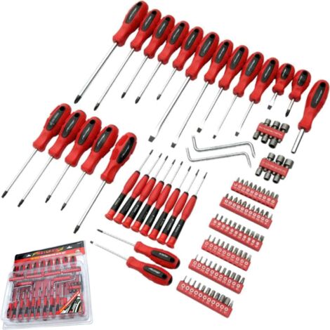 Neilsen 106PC Screwdriver Set Tool Bit Kit Philips Flat Head Torx Pozi ...
