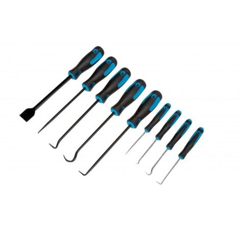 Blue Spot Tools 9 Piece Heavy Duty Hook Pick and Scraper Set