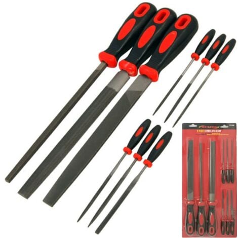 Neilsen 9pc Metal File & Needle Set Round Flat Triangular Half Round Square
