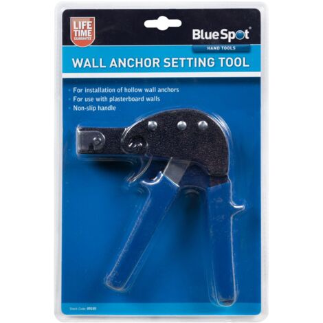 BlueSpot Setting Tool Gun Hollow Cavity Wall Plug Anchor Plasterboard ...