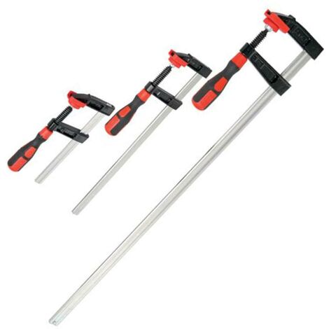 Neilsen 12pc F Clamps Wood Working Heavy Duty Cast Iron Metal Bar Clamp Set