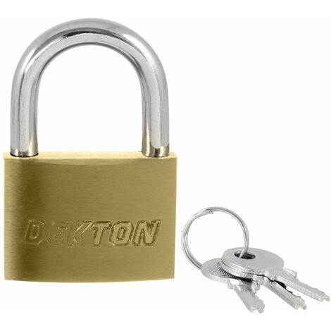 DEKTON 40 MM BRASS HEAVY DUTY PADLOCK, BODY & BARREL