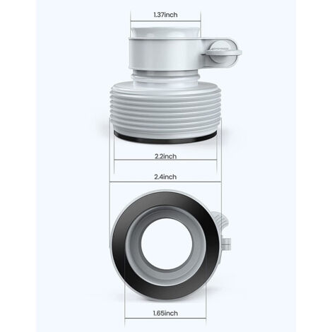 INTEX Adaptateurs de tuyau de 1,25" (environ 3,2 cm) à 1,5" (environ 3 ...