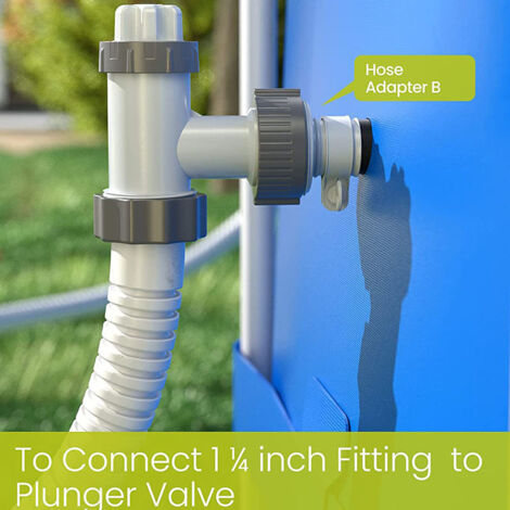 INTEX Adaptateurs de tuyau de 1,25" (environ 3,2 cm) à 1,5" (environ 3 ...