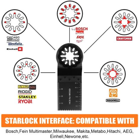 20 Piece Multi-Tool Blade, Oscillating Tool Blade Set, Soft Metal Wood ...