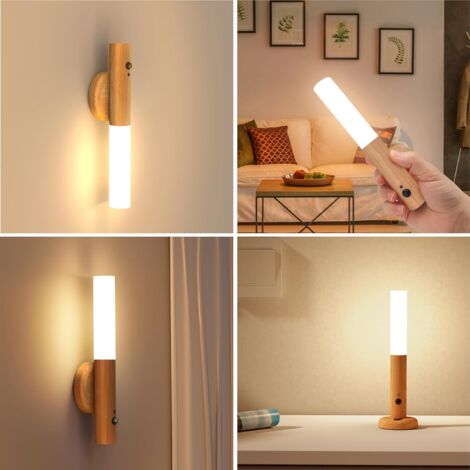 Applique murale à Led Veilleuse de chevet Lumière blanche chaude ...