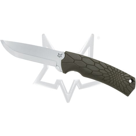 FOX/VOX CORE COLTELLO FISSO BECUT ACCIAIO SCANDY SAT. LAMA, OD VERDE ...